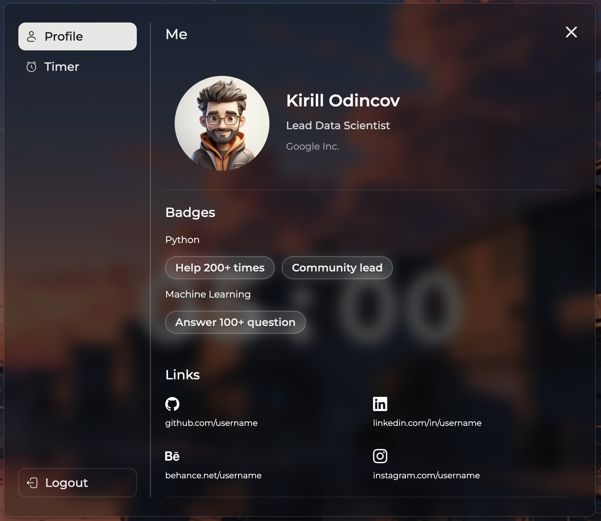 Be part of the community